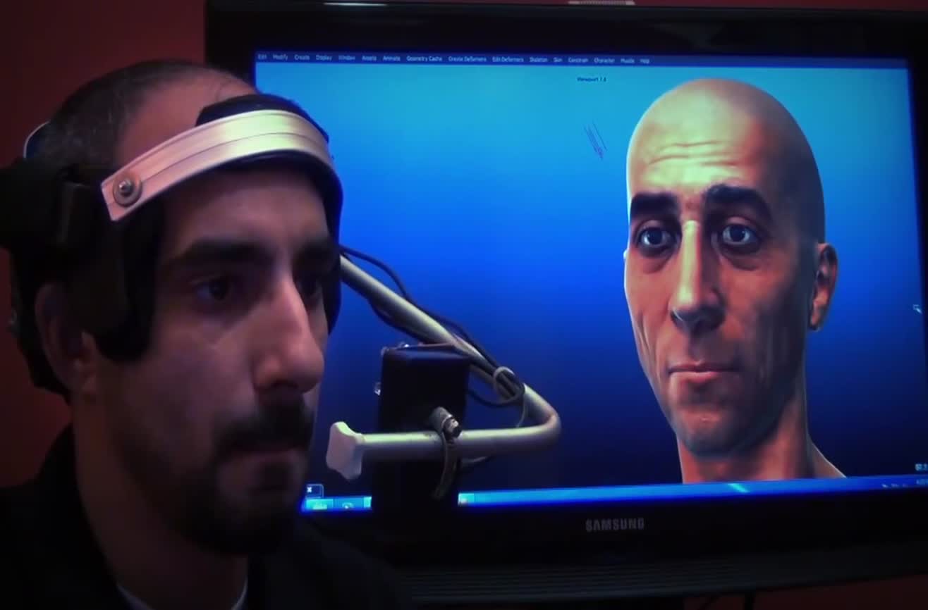 A real-time markerless facial motion capture system.