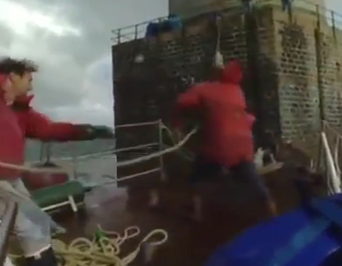How French lighthouse keepers get to work.