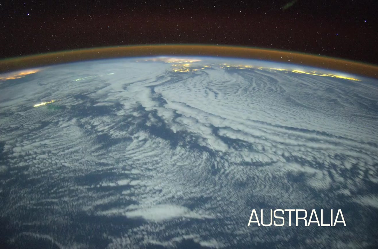 Seeing Earth "in" space, not "from" space.