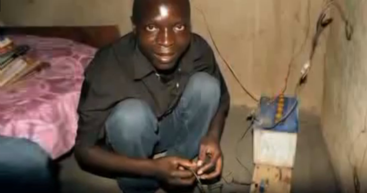 A 14-year-old self-taught African genius makes electricity for his village.