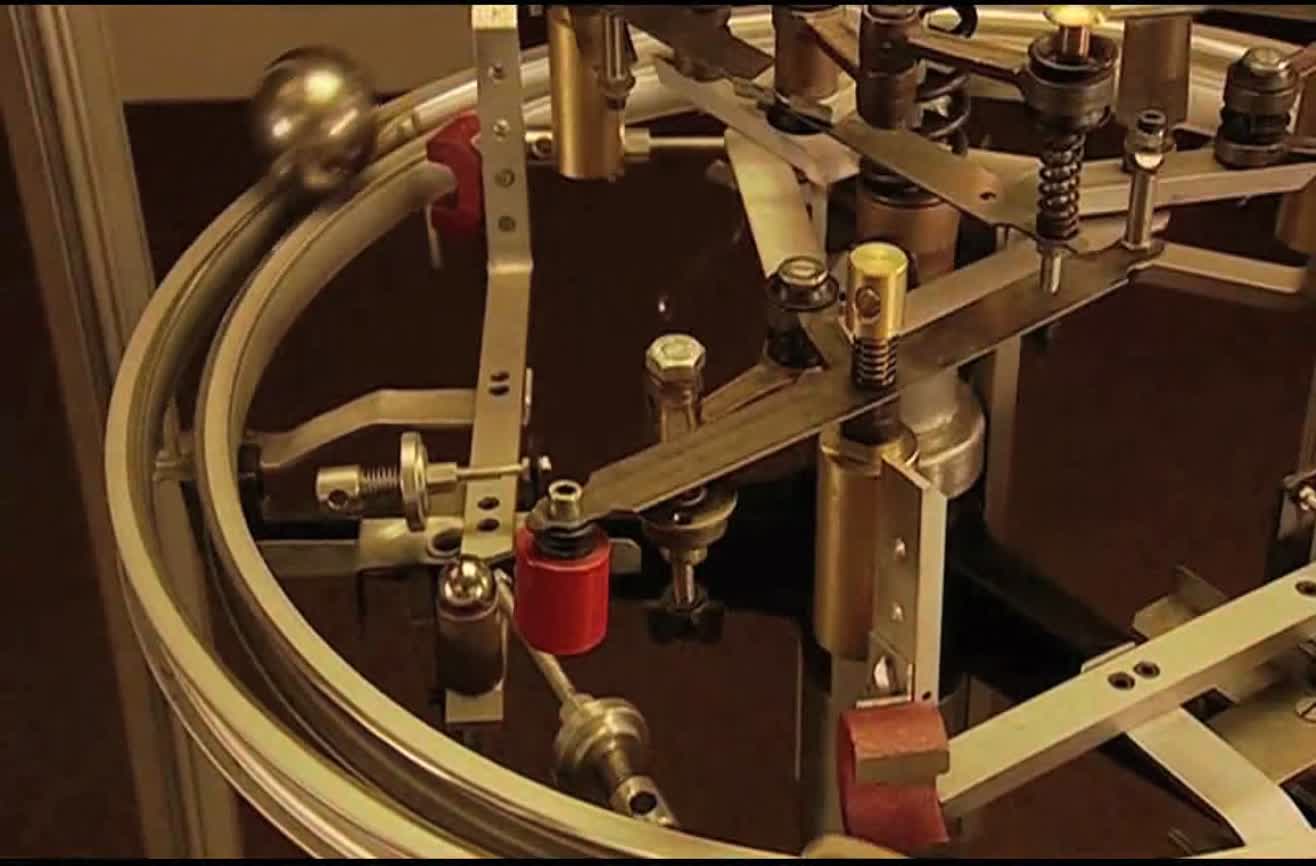 Man builds a machine that seems to go on forever.