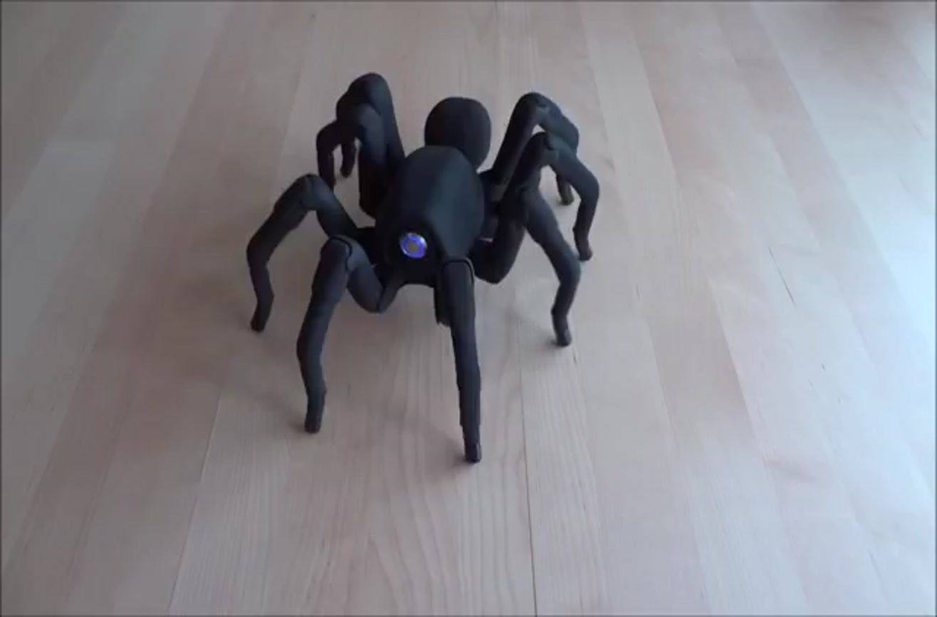 3D-printed salsa dancing tarantula.