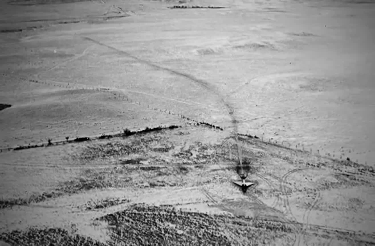 Pilot ejects from aircraft spinning out of control and... wait for it.