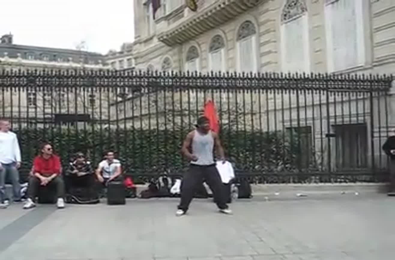 Street dance in Paris.