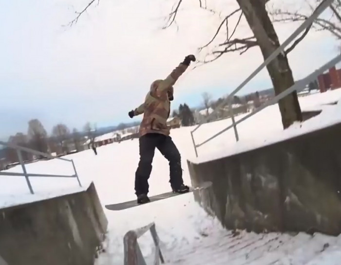 One of the most creative snowboarding videos we've seen in a long time.