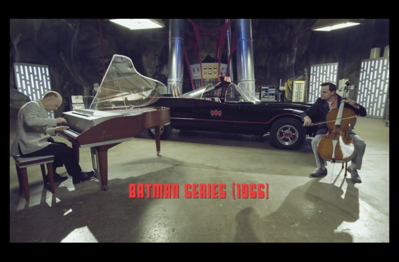 This mash-up crams 50 years of Batman music into just four minutes.