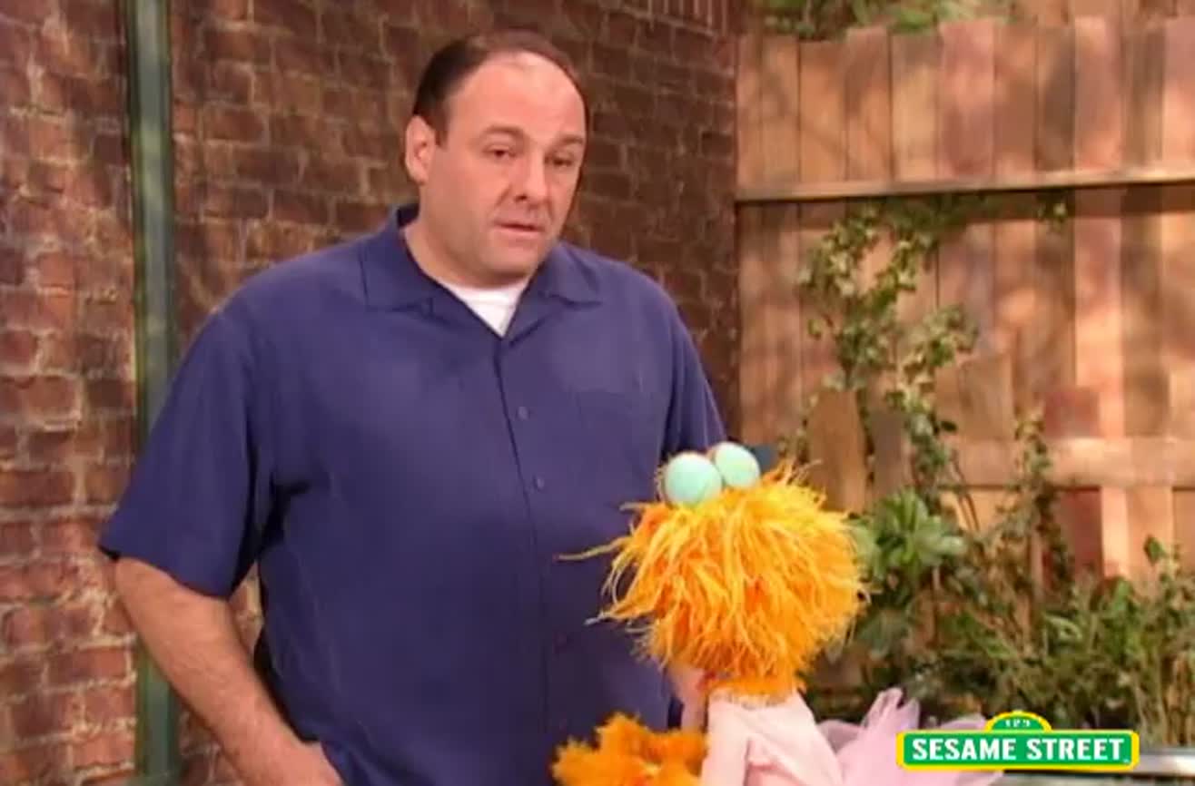 Sesame Street: James Gandolfini talks about feeling scared.