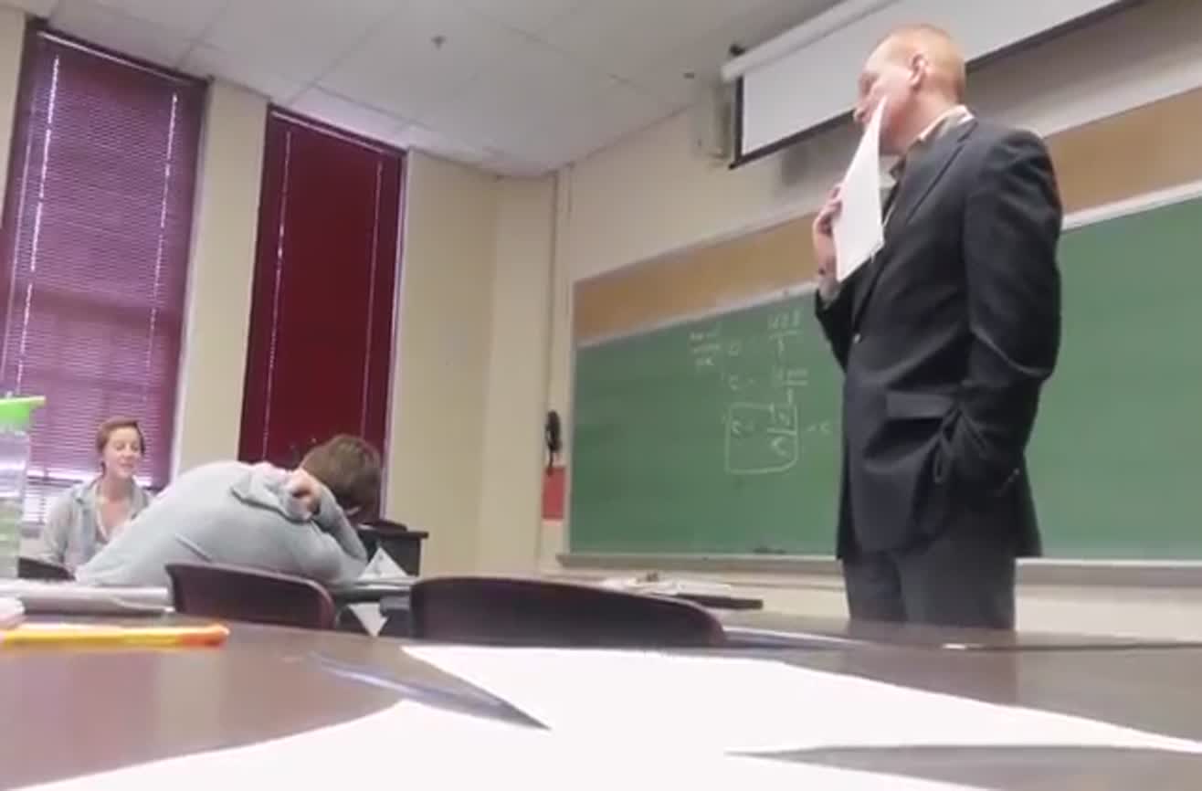 Teacher receives one of the best April Fools' Day pranks ever.