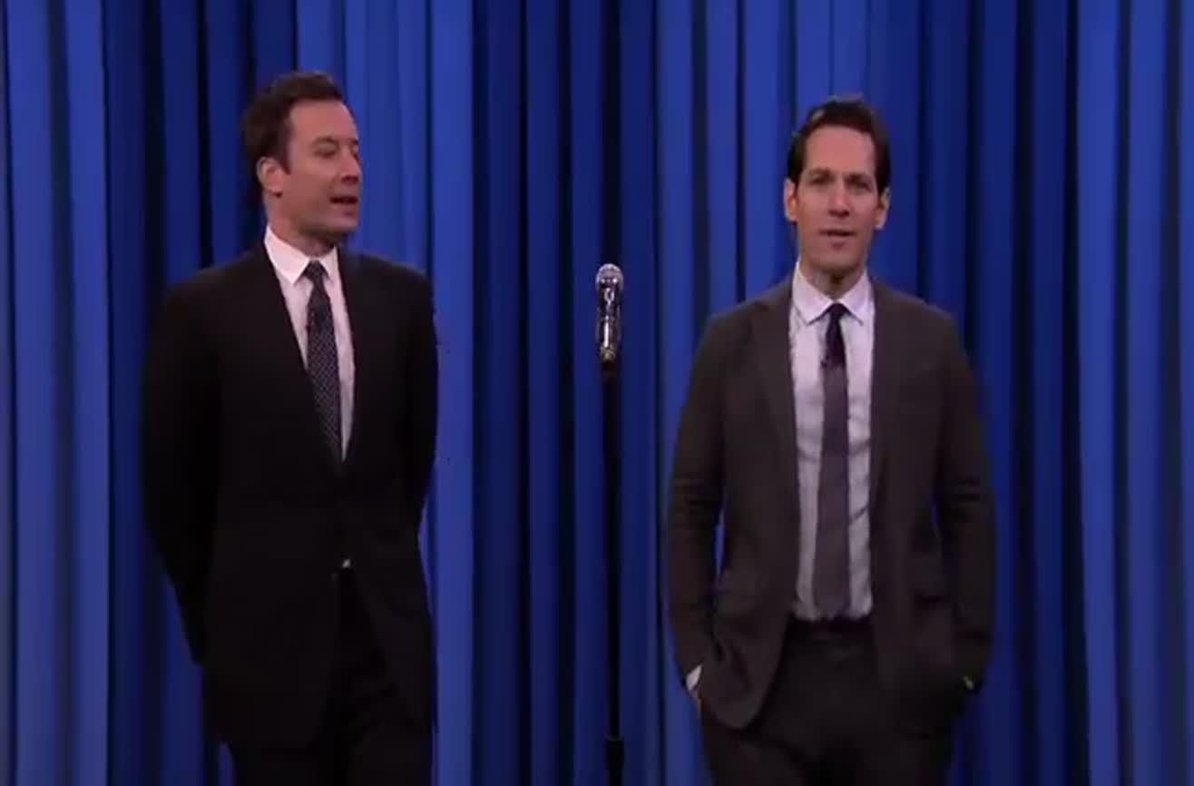 Paul Rudd nails lipsync battle against Jimmy Fallon.