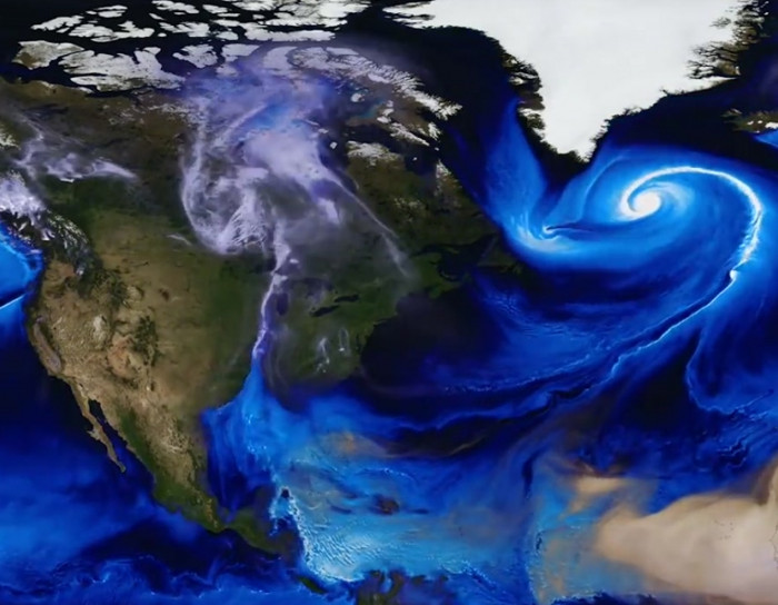 NASA released a simulation of all 2017's hurricanes.