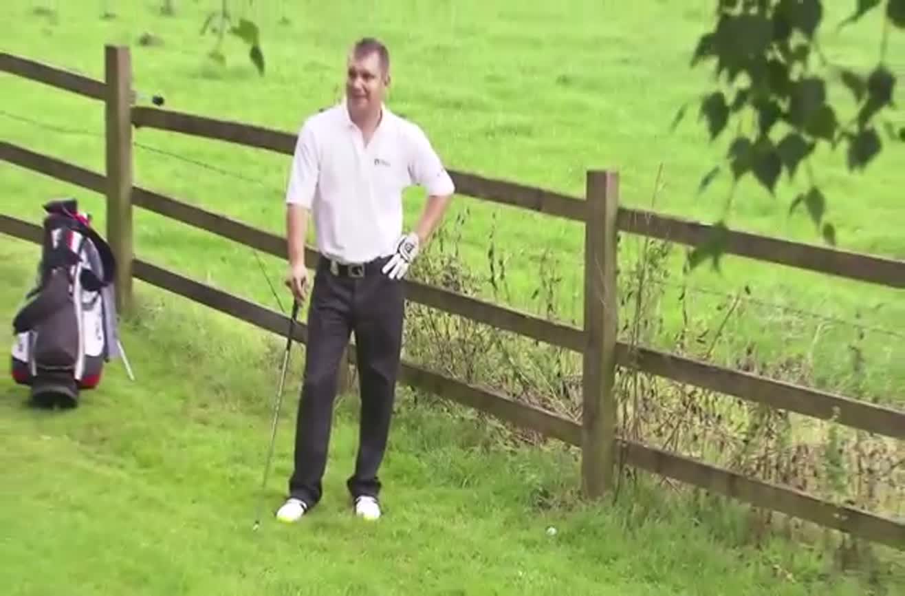 Spectacular golf shot.