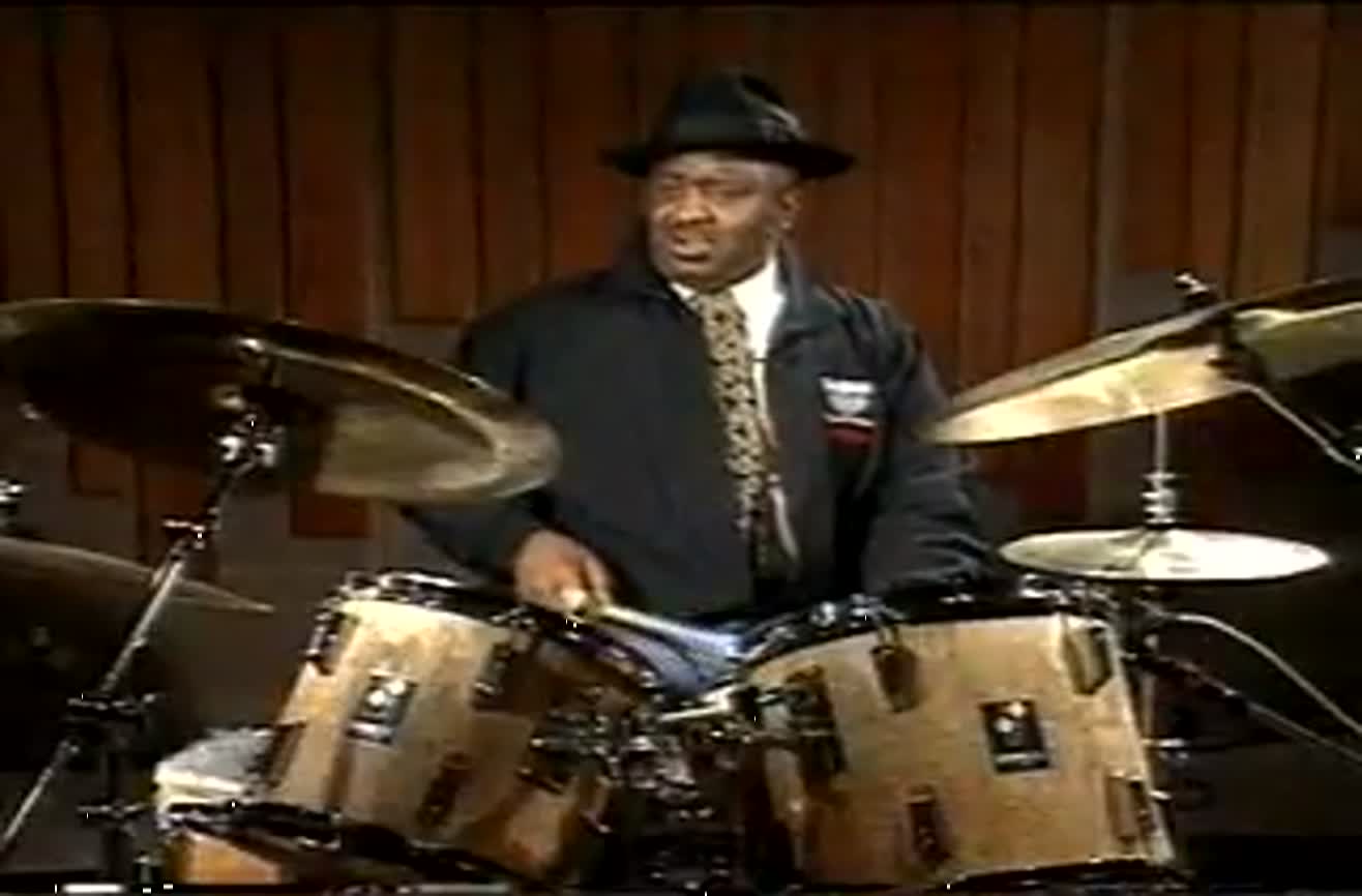 Bernard "Pretty" Purdie on his signature 16th note shuffle.