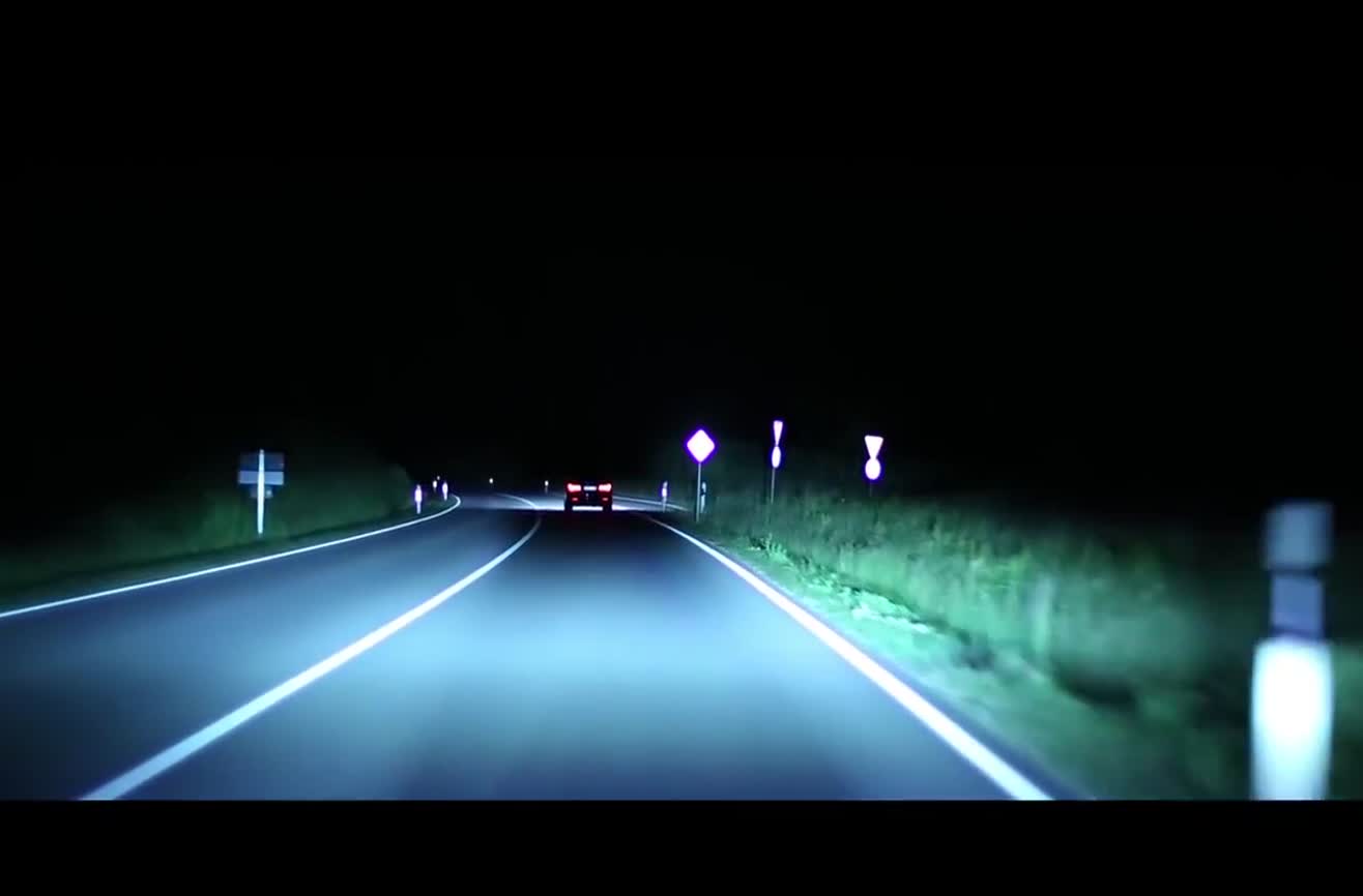 Intelligent headlight technology.