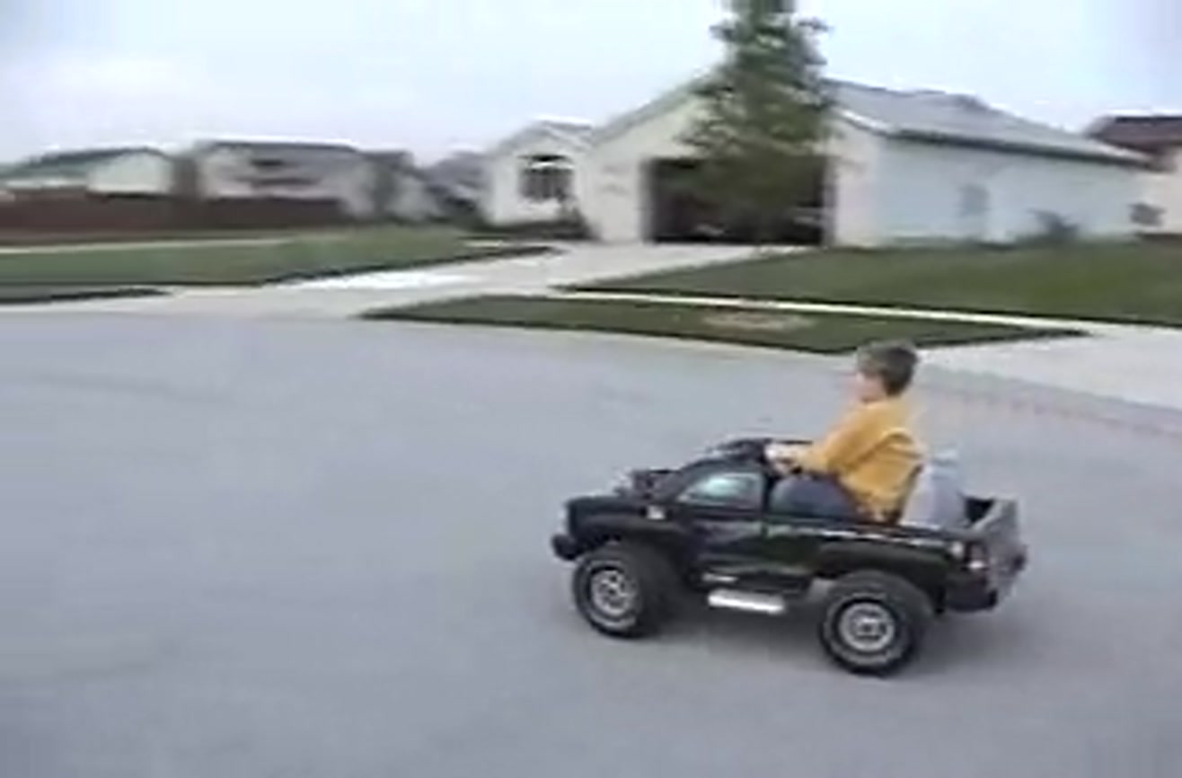 Supercharged Power Wheels. We wish we had one of these as a kid.