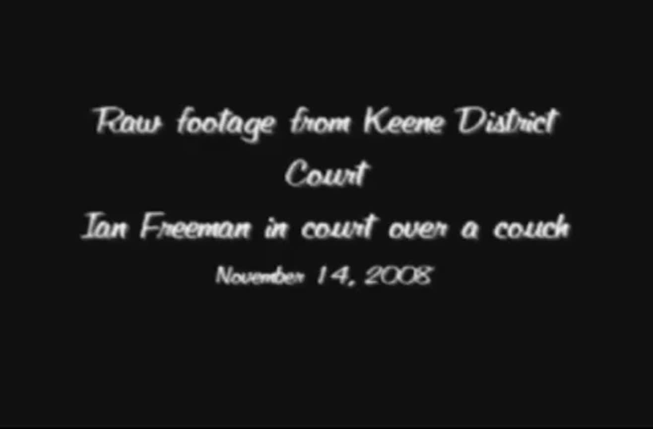 Raw footage of Ian Freeman's arrest.