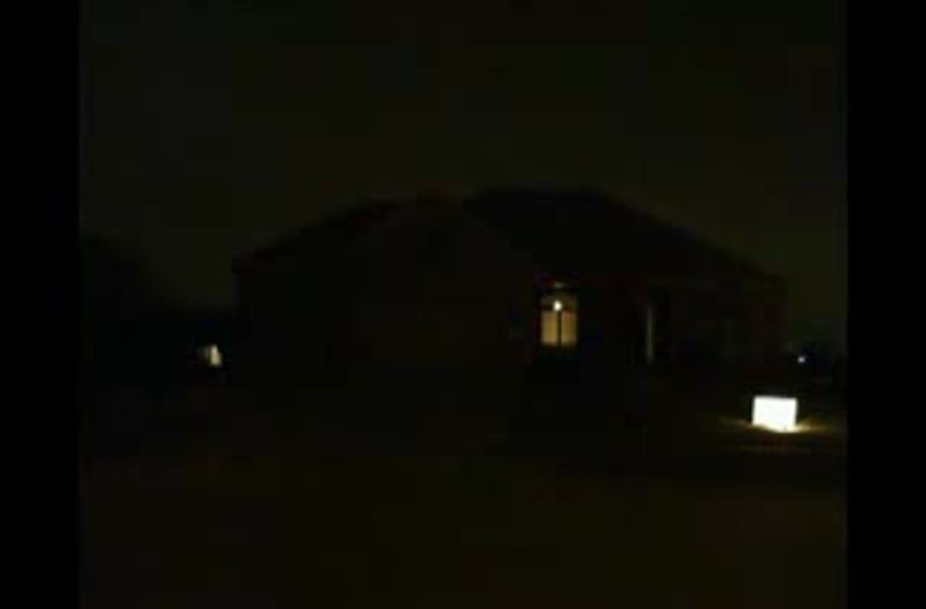 Christmas light show set to trance music.