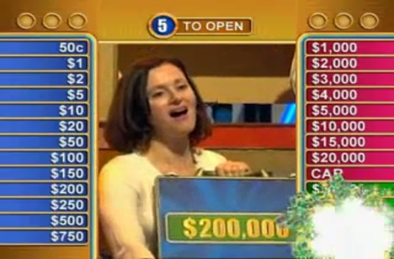 Unlucky game show contestant.