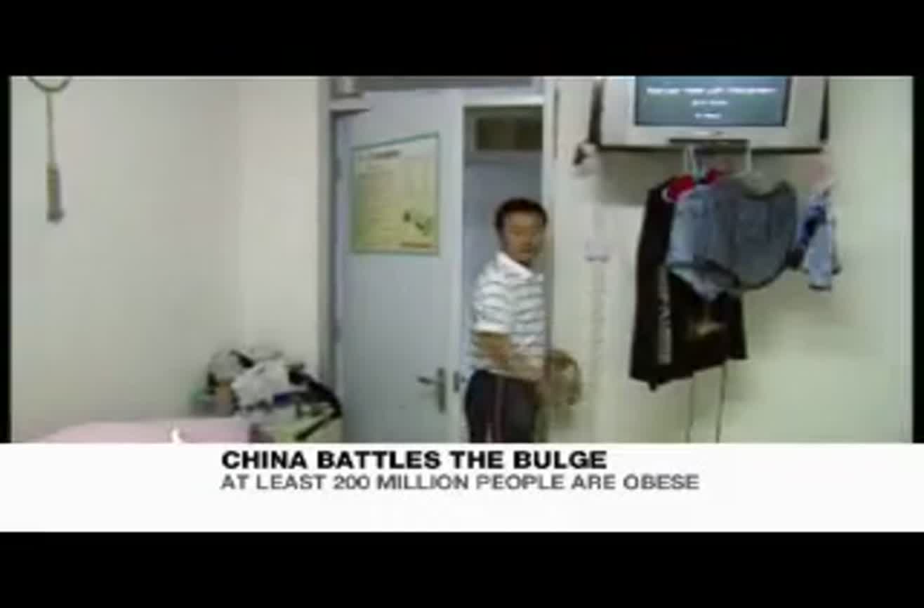 Overweight Chinese children sent to weightloss camps.