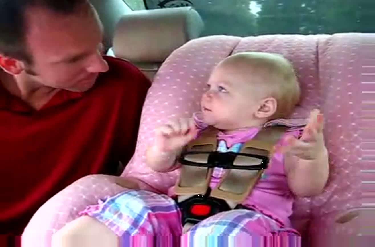 Very talkative baby.