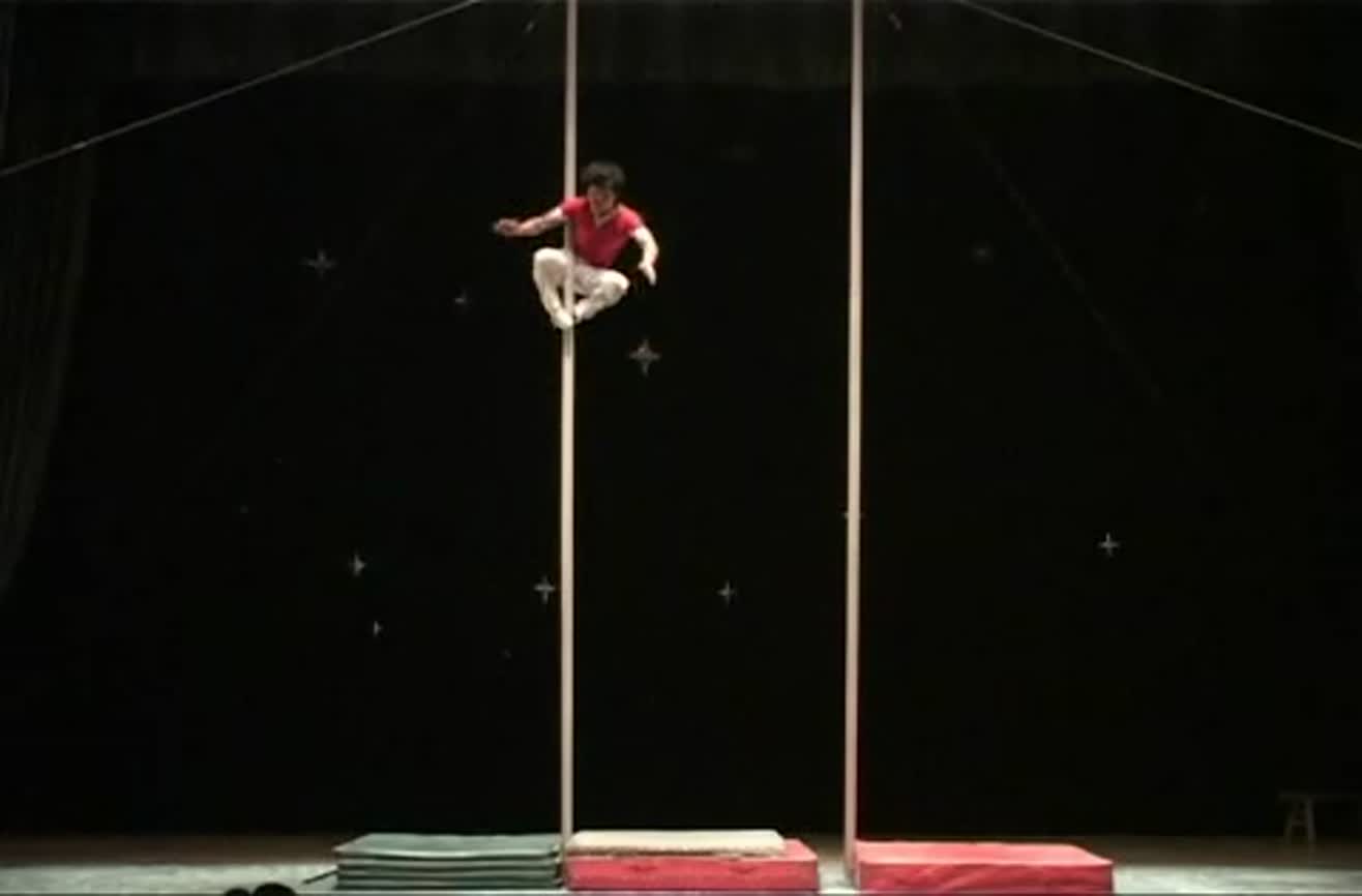 Chinese acrobat skills.