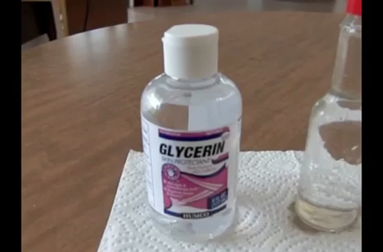 Make an invisible bottle.