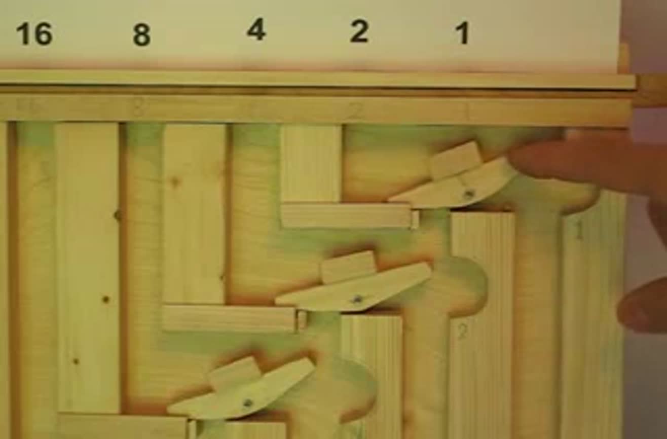 Marble math machine.