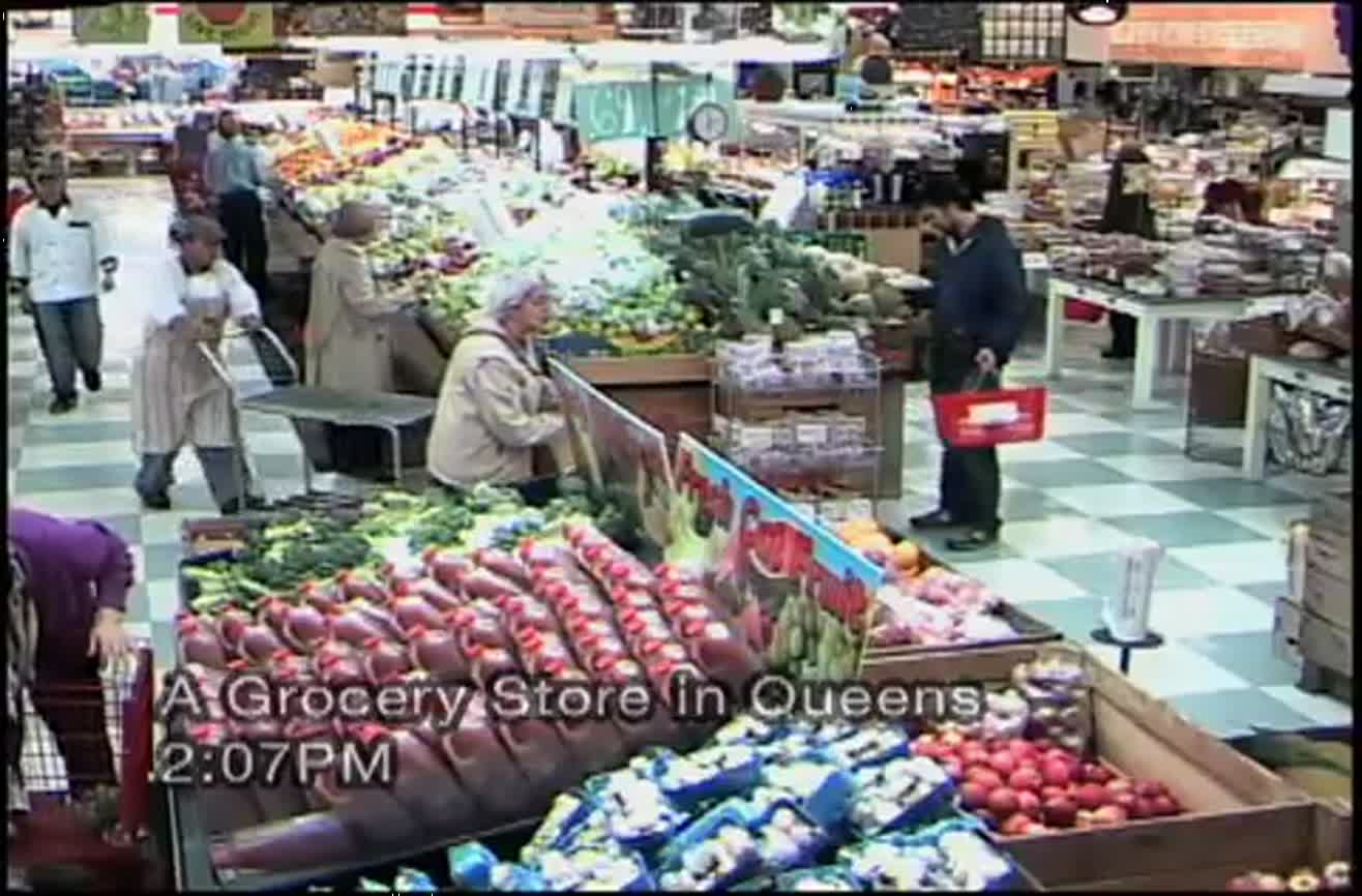 Undercover grocery store musical.