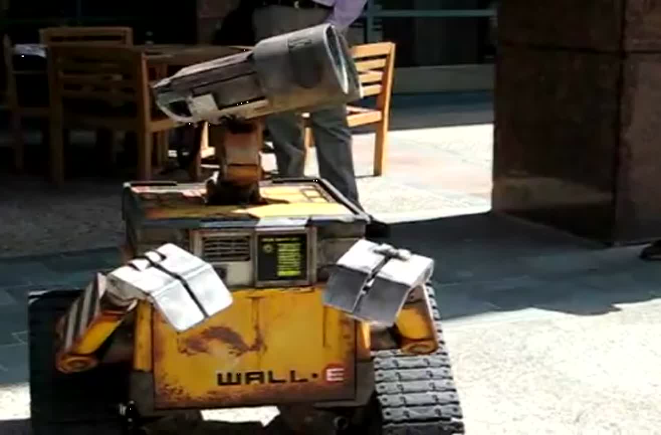 Real Wall-E in Disneyland.