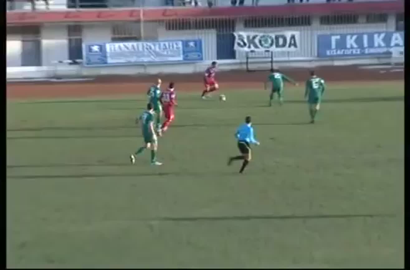 Soccer miss of the year.