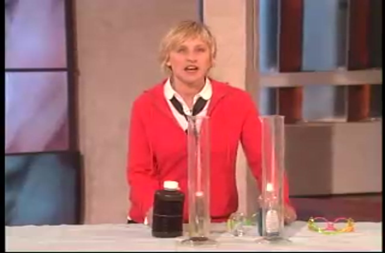 Amazing science experiment on "The Ellen DeGeneres Show".