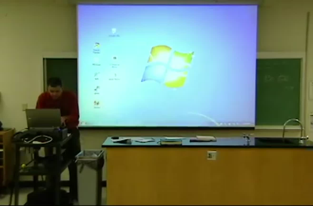 Math teacher pranks students with live video.