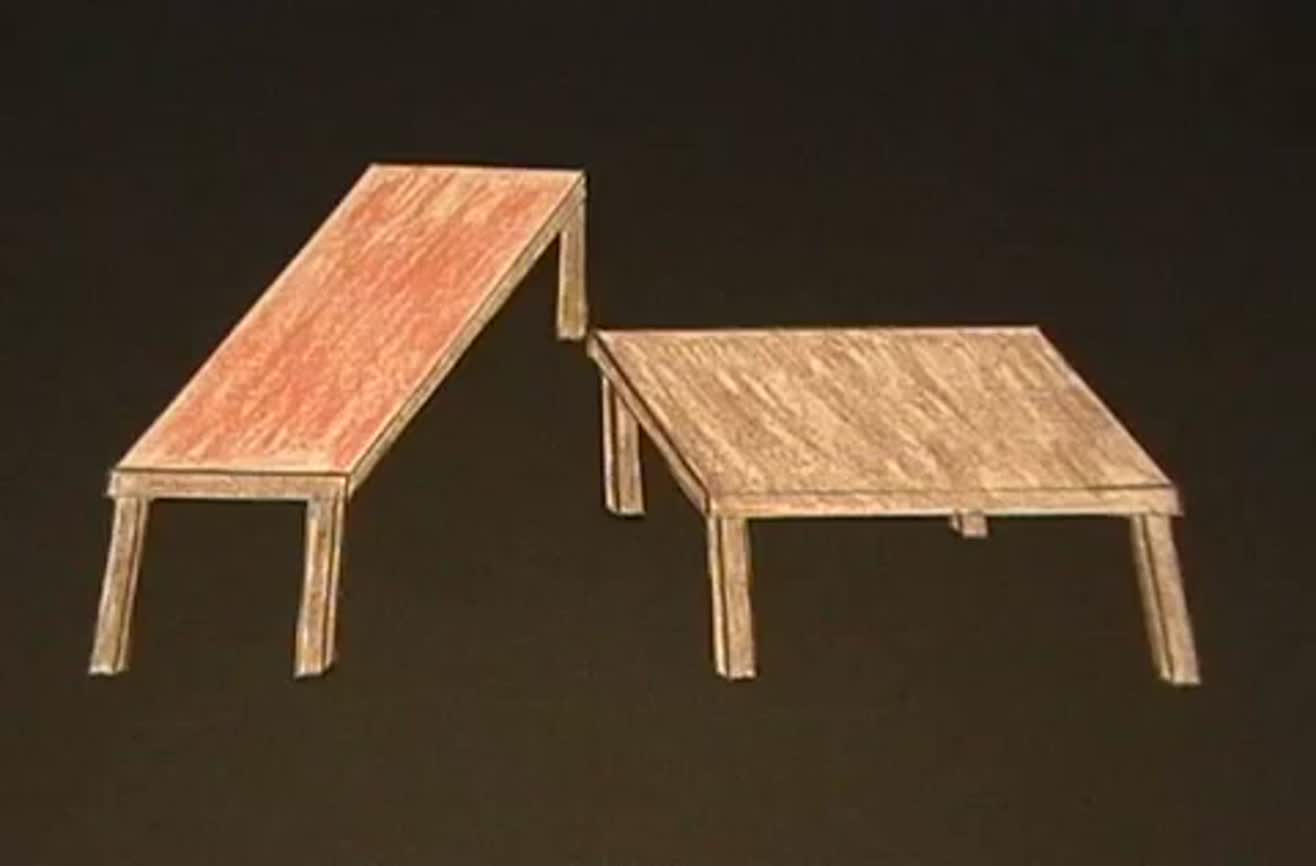 Crazy tables illusion.