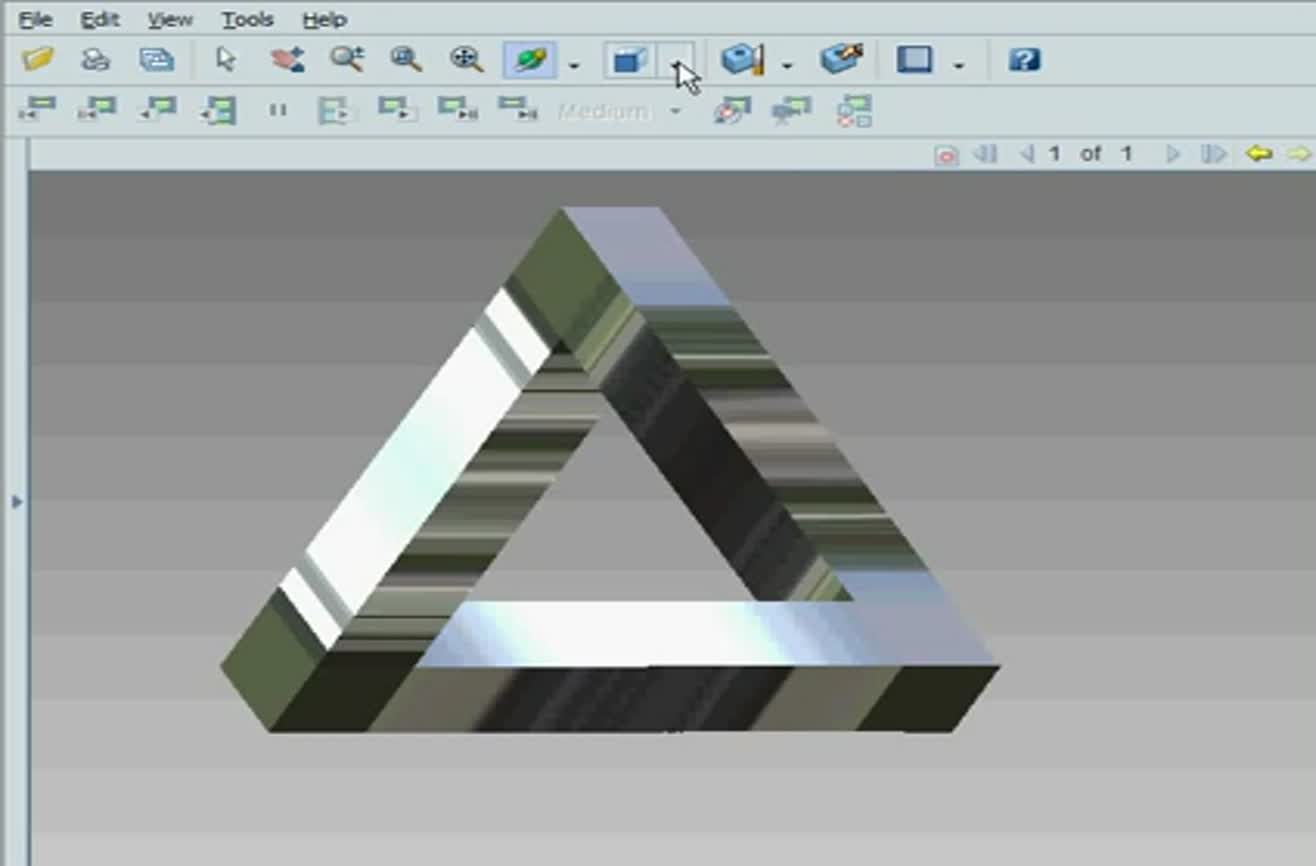 Impossible triangle solved. Impossible triangle solved.