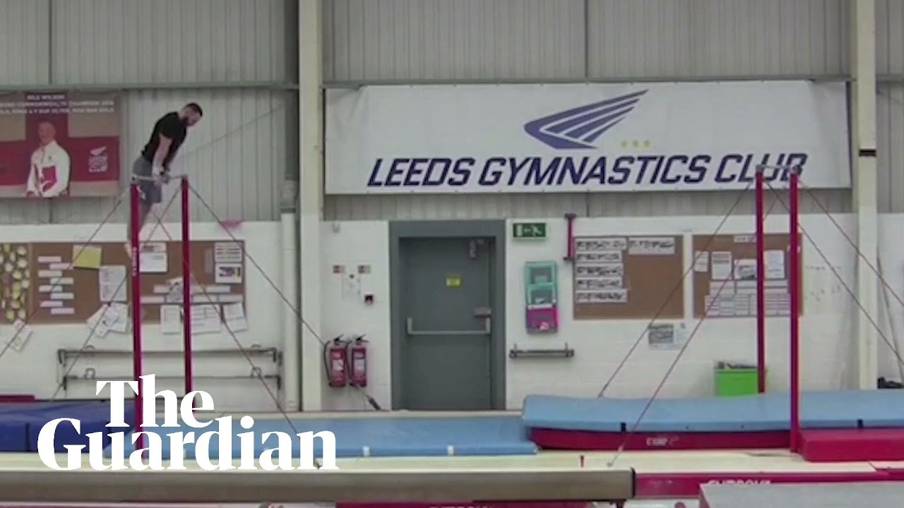 Gymnast sets horizontal bar backflip world record of nearly 20ft