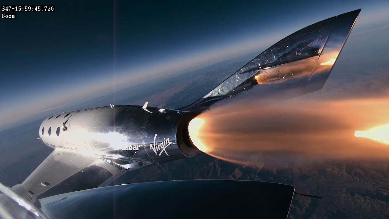 View from Virgin Galactic VSS Unity's first flight into space