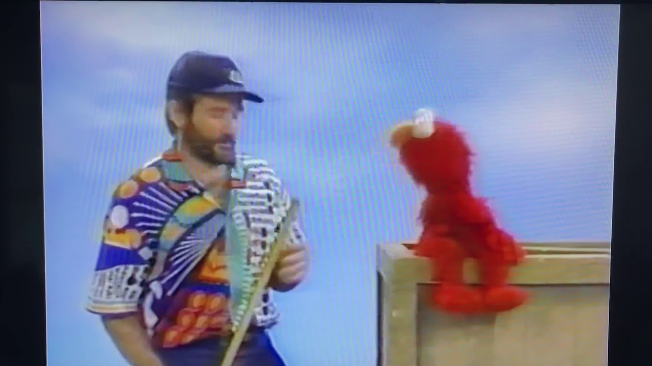 Blooper reel of Robin Williams with Elmo on "Sesame Street"