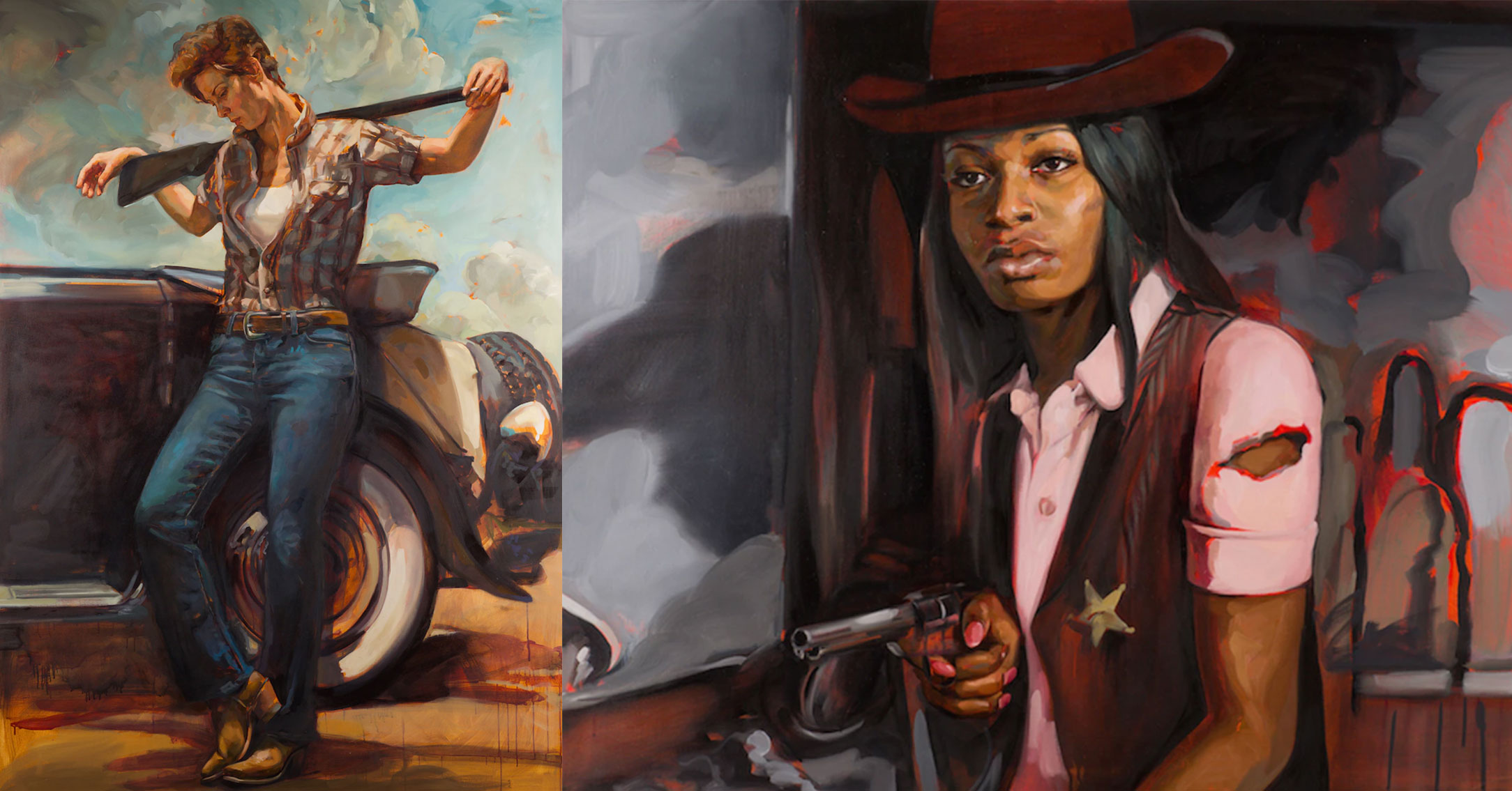 This Artists Replaced Classic Western Heroes with Women and the Images ...