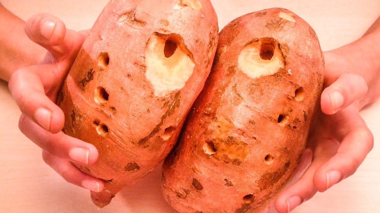 Guy makes instruments from root vegetables, plays "Africa" by Toto