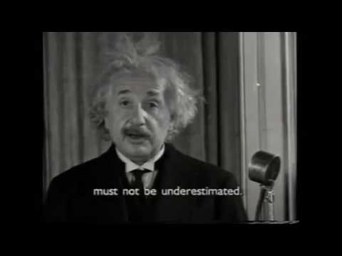 Rare footage of Albert Einstein speaking
