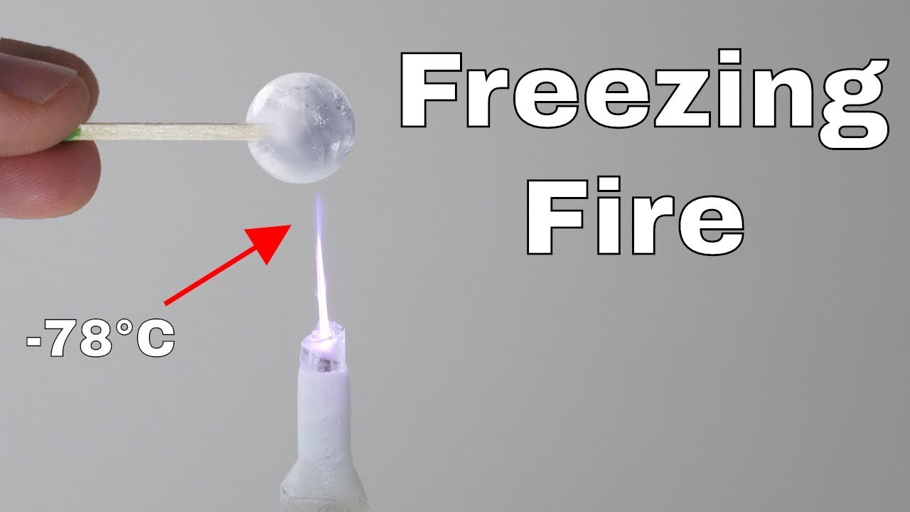 This fire freezes things instead of burning them