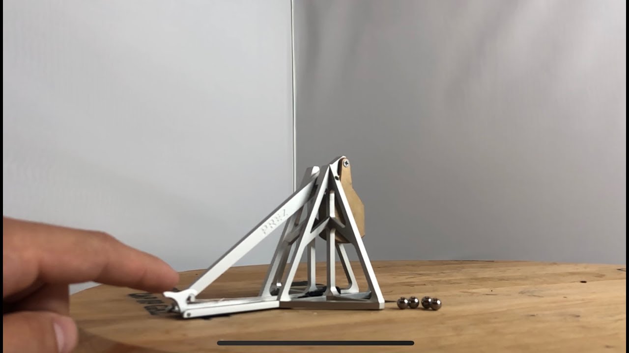 This guy made a mini catapult