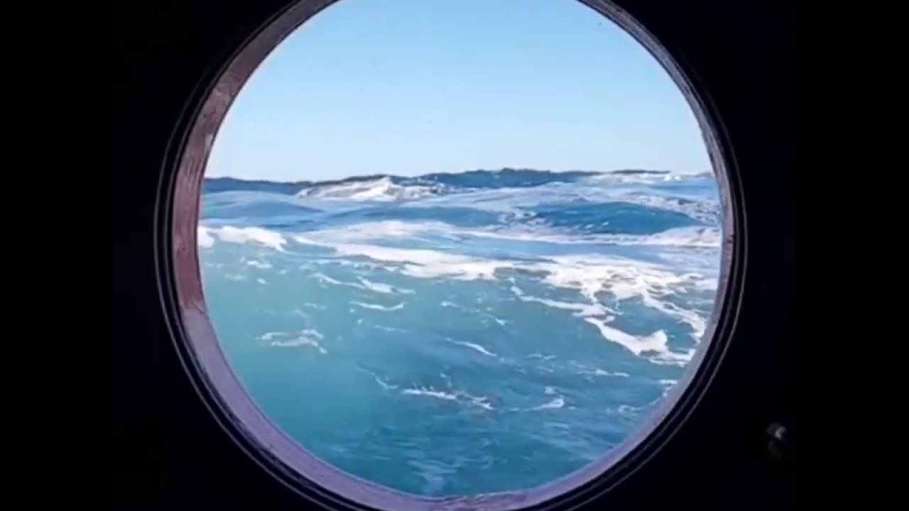Interesting view through ship's porthole