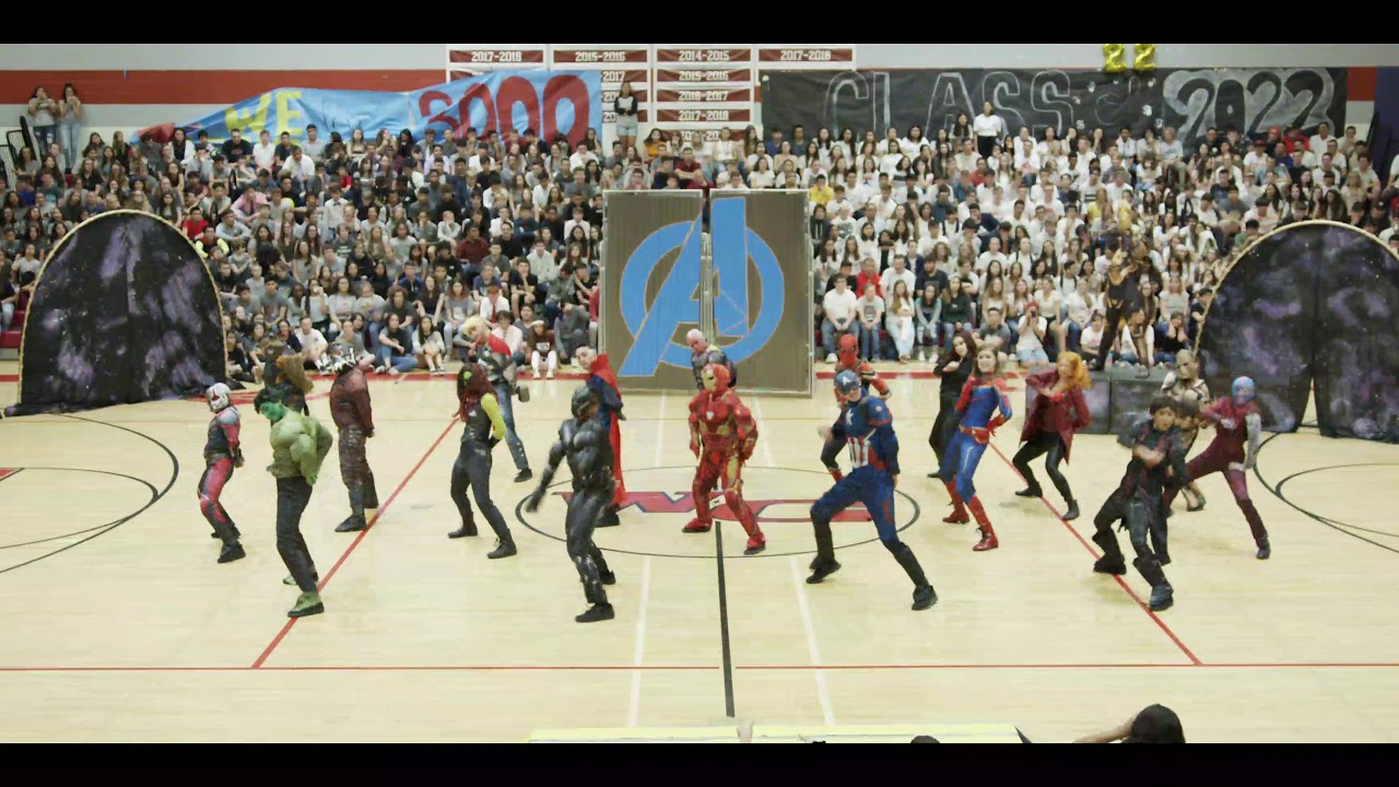 High school performs "Marvel" dance at homecoming