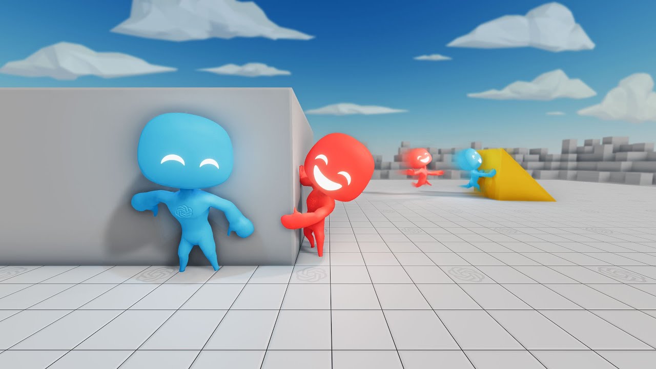 Virtual AI agents learn to play hide-and-seek