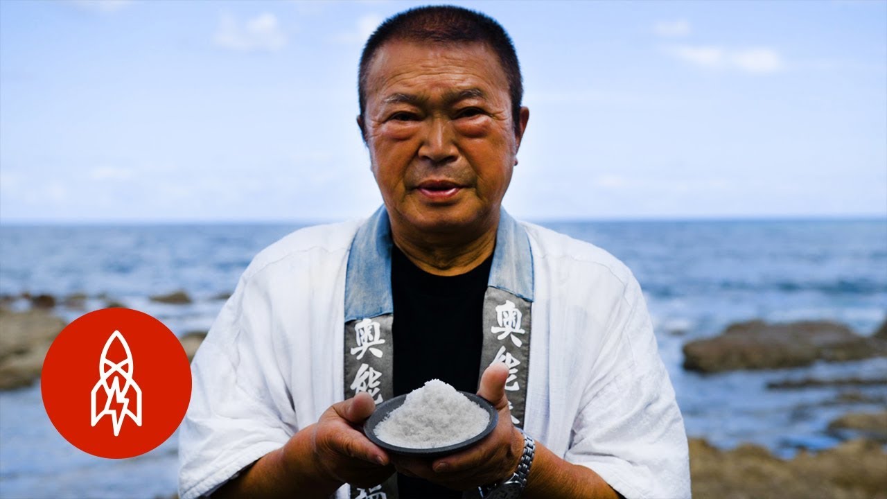 The Japanese technique for harvesting sea salt by hand