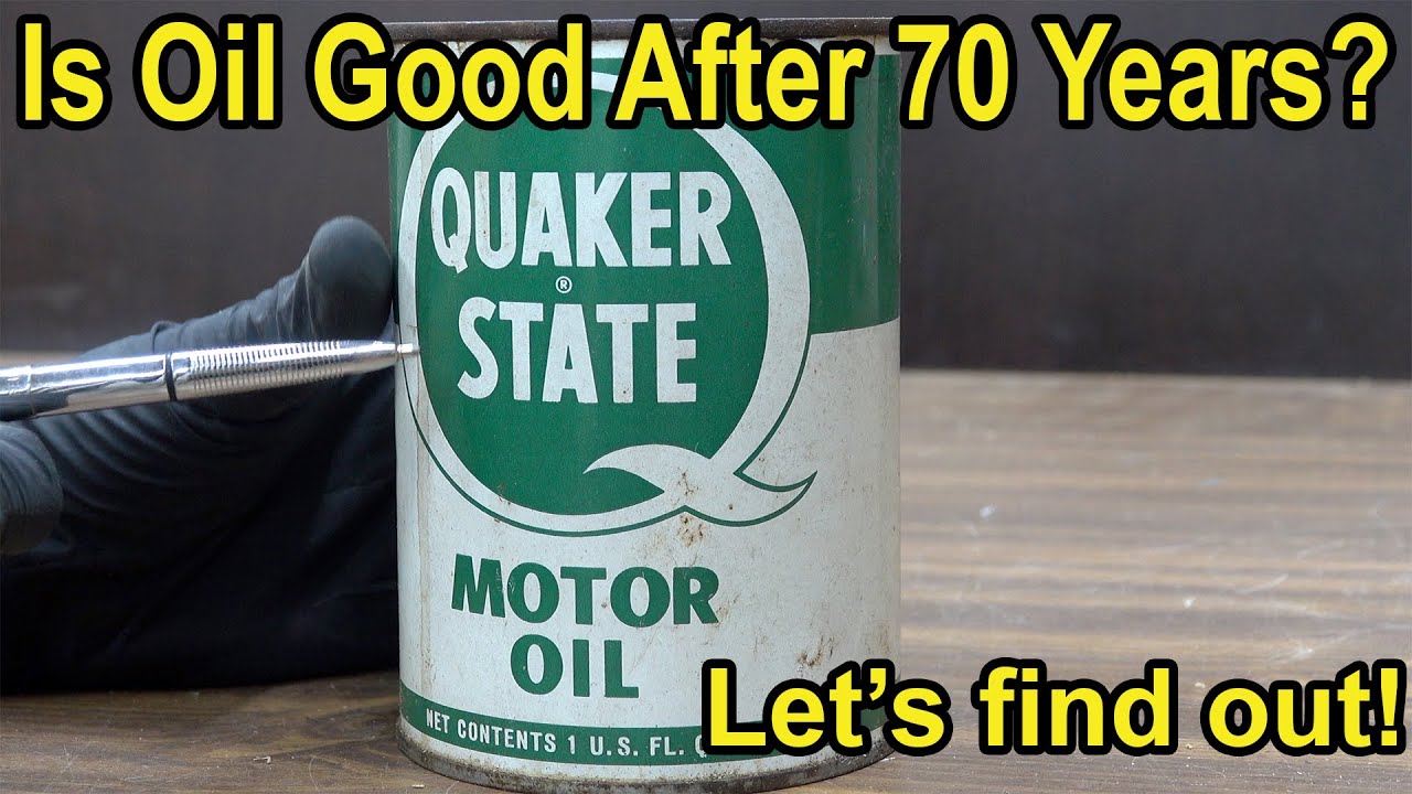 Testing 70-year-old motor oil