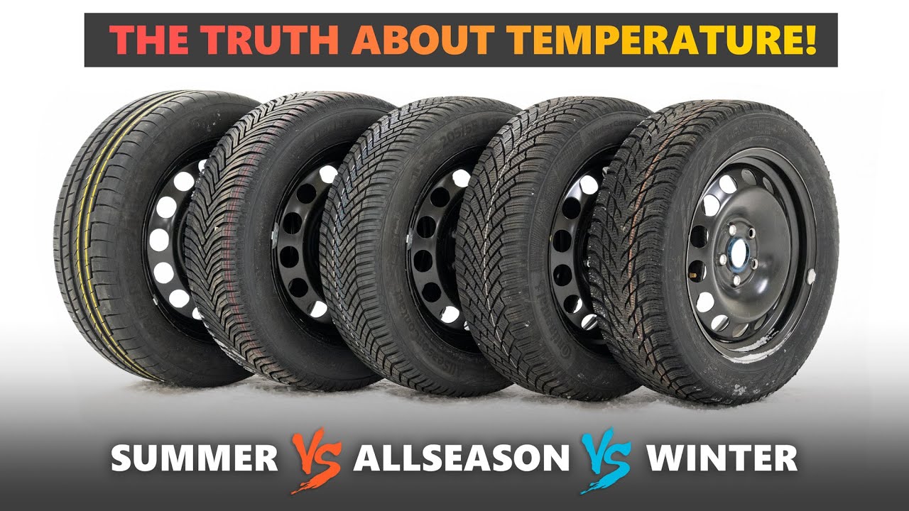 Tire braking tests at different temperatures