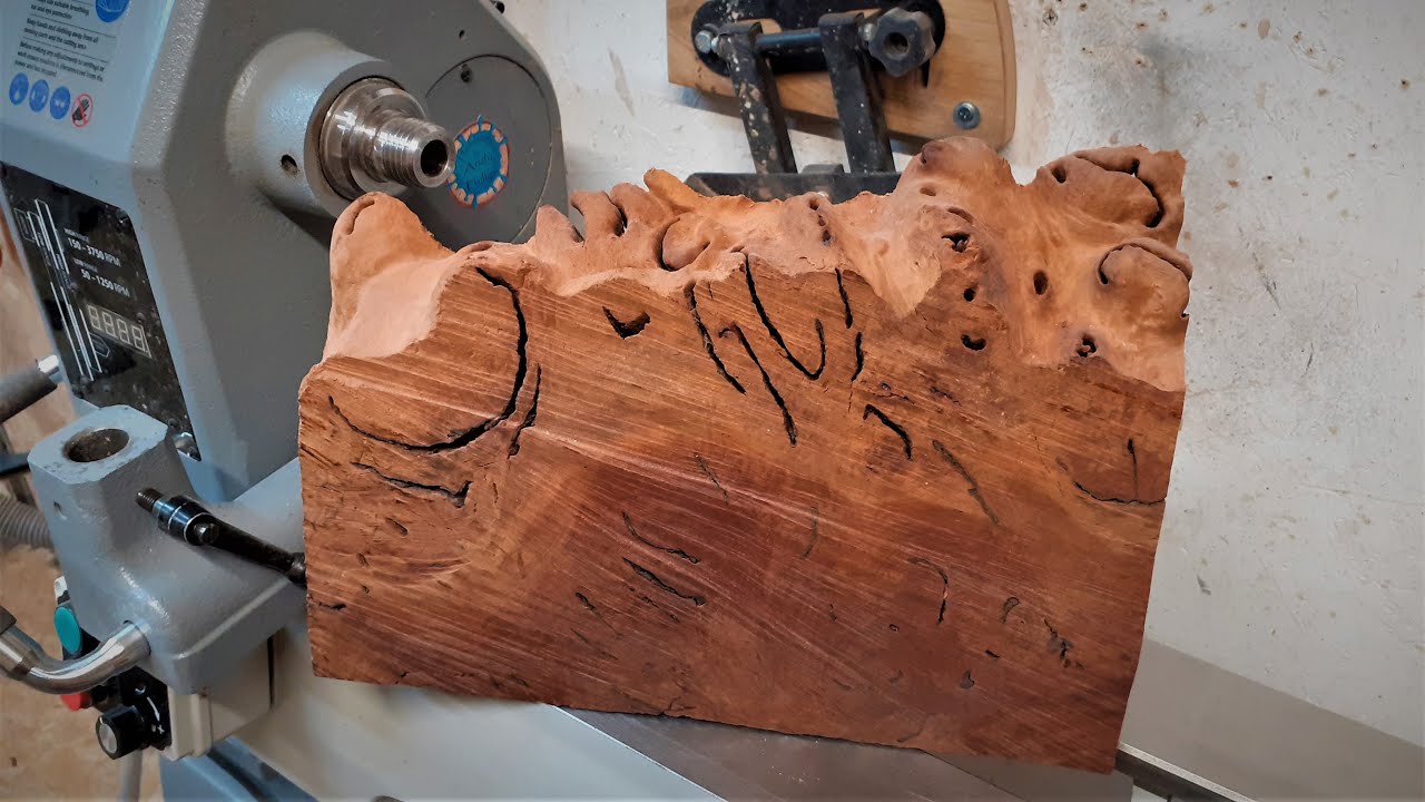 Woodturning a beautiful night light.