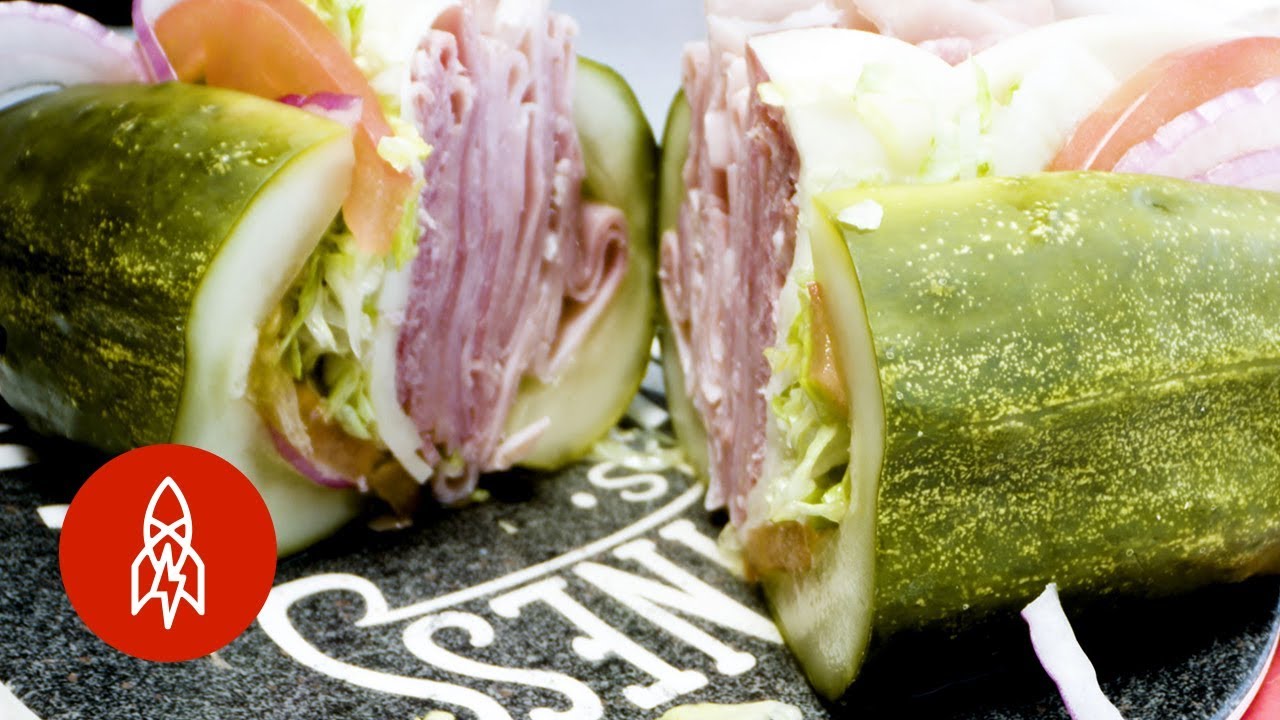 The sandwich with pickles instead of bread