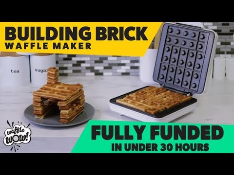 This waffle maker creates Lego-like building bricks